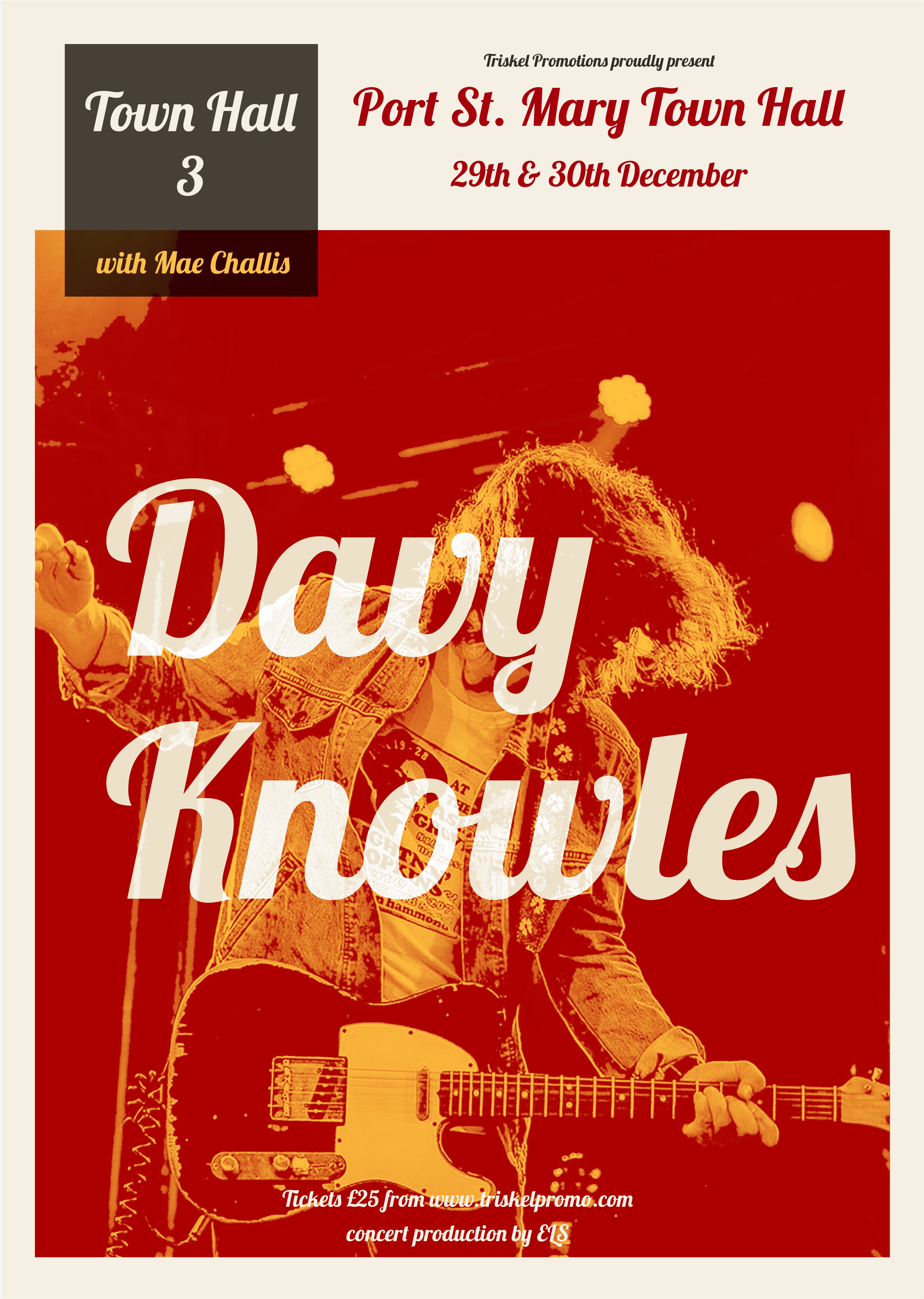 DAVY KNOWLES TOWN HALL SESSIONS 3 – TRISKEL PROMOTIONS